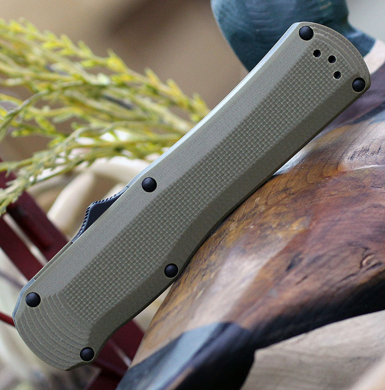 Benchmade 3400BK-2 Autocrat, 3.71" CPM-S30V Black Double Edge, G-10 Handle