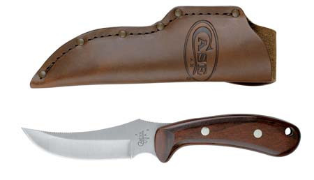 Case Ridgeback Hunter 398 Rosewood Handle w/Leather Sheath (RIDGEBACK ...