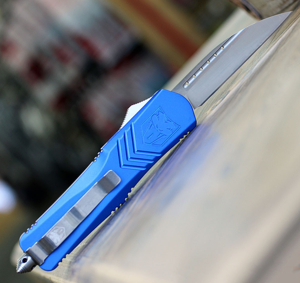 CobraTec Knives LBLUFS-XLWNS Large FS-X Blue, 3.50" D2 Steel ...