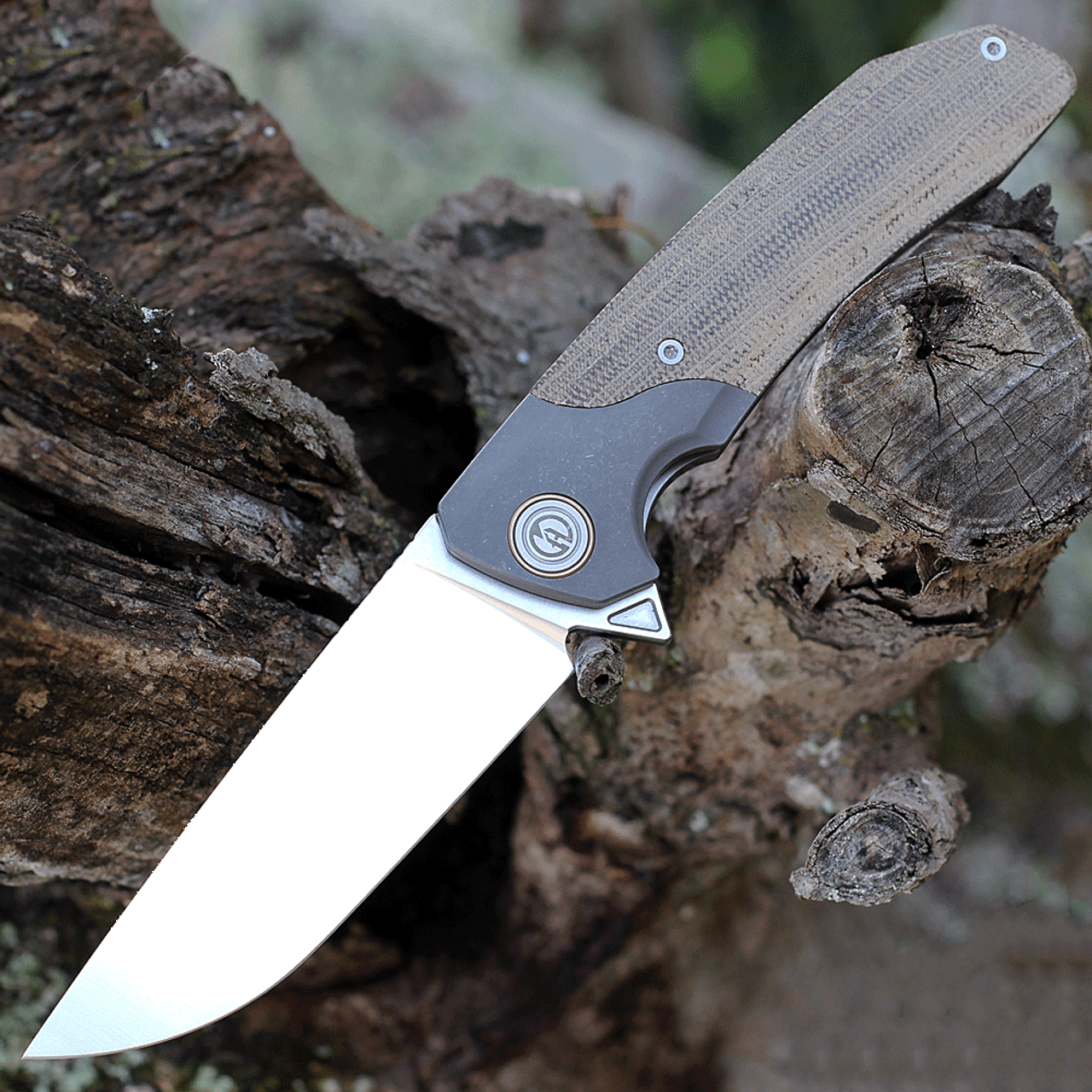 Maxace Goliath 2.0 | Brown Micarta Blk MGL201| Knifeworks