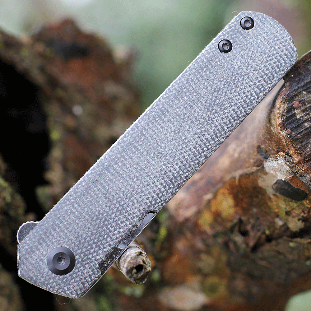 Kansept Foosa Liner Lock | Black Micarta X2020T6 | Knifeworks