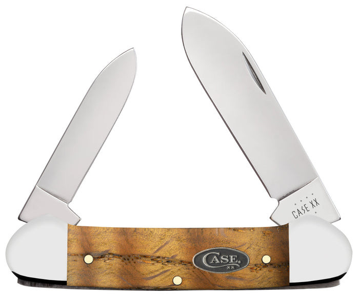 Case Canoe| Yellow Curly Oak | Knifeworks