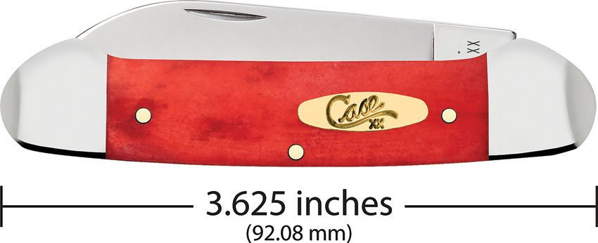 Case Canoe 10765| Dark Red Bone | Knifeworks