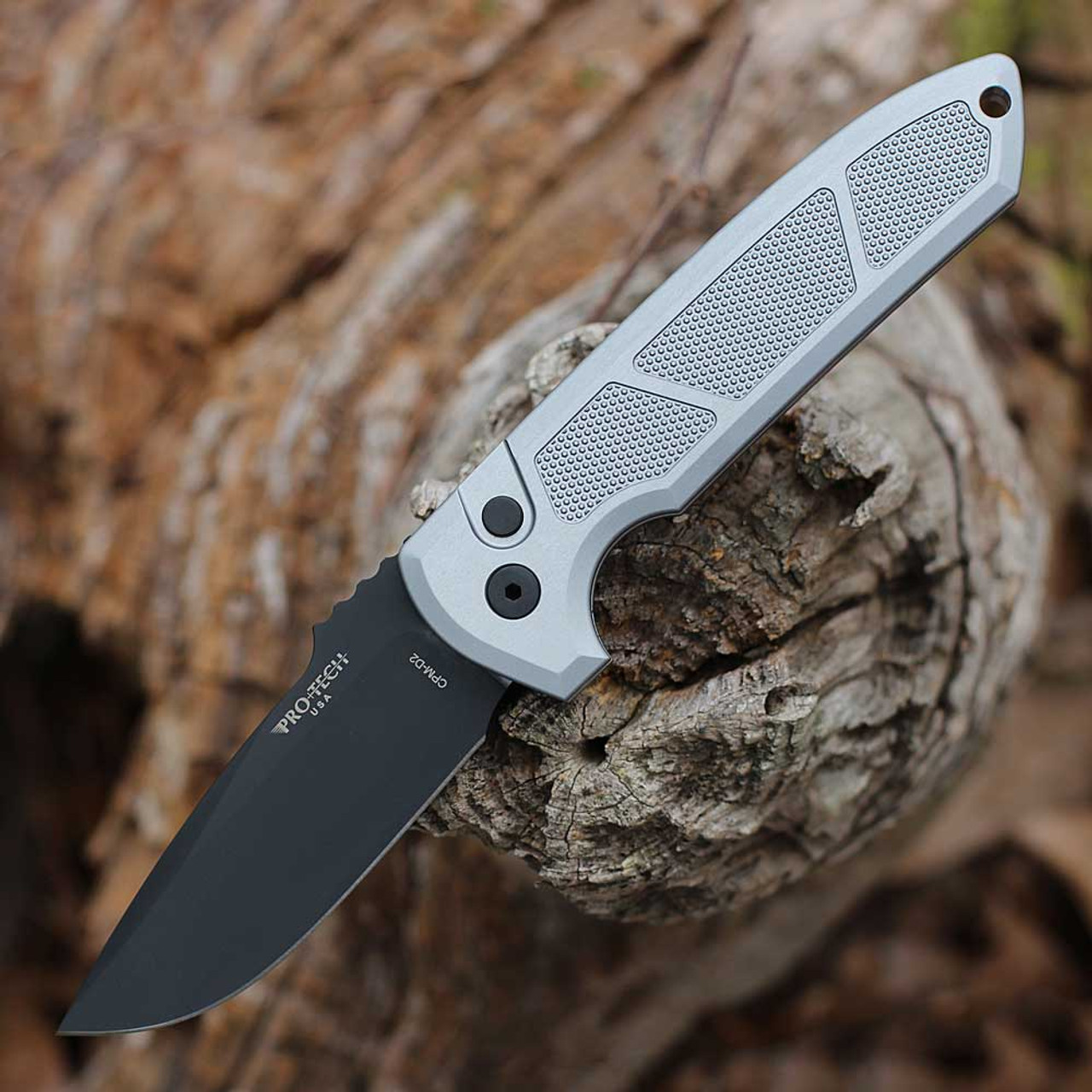 Pro Tech Les George Rockeye Automatic Lg307 Grey Knifeworks