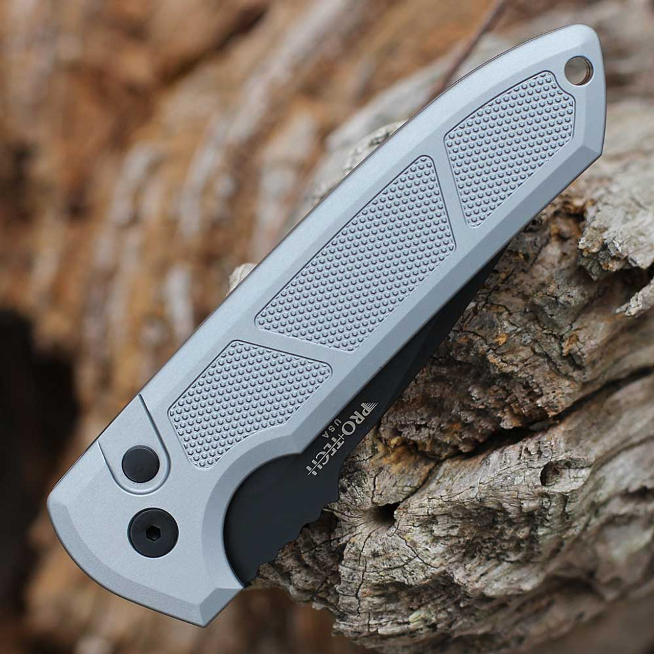 Pro Tech Les George Rockeye Automatic Lg307 Grey Knifeworks