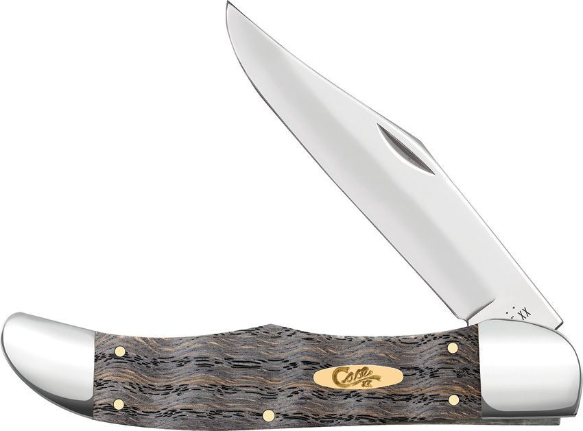 Case Folding Hunter | 14008 Black Curly Oak Wood | Knifeworks