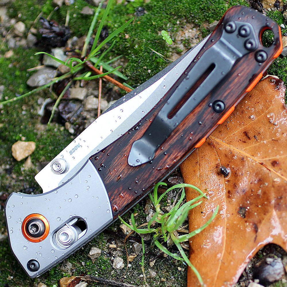 Benchmade Hunt 15085-2 Mini Crooked River, 3.4" CPM-S30V Plain Blade ...