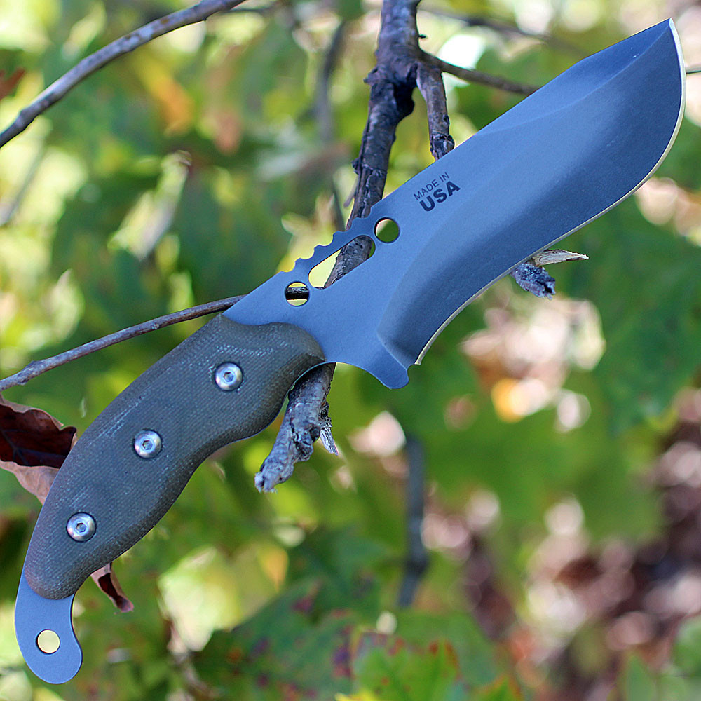 TOPS WDRCMB Wind Runner SRE Combo, 1095 Plain Blades, Green Micarta ...