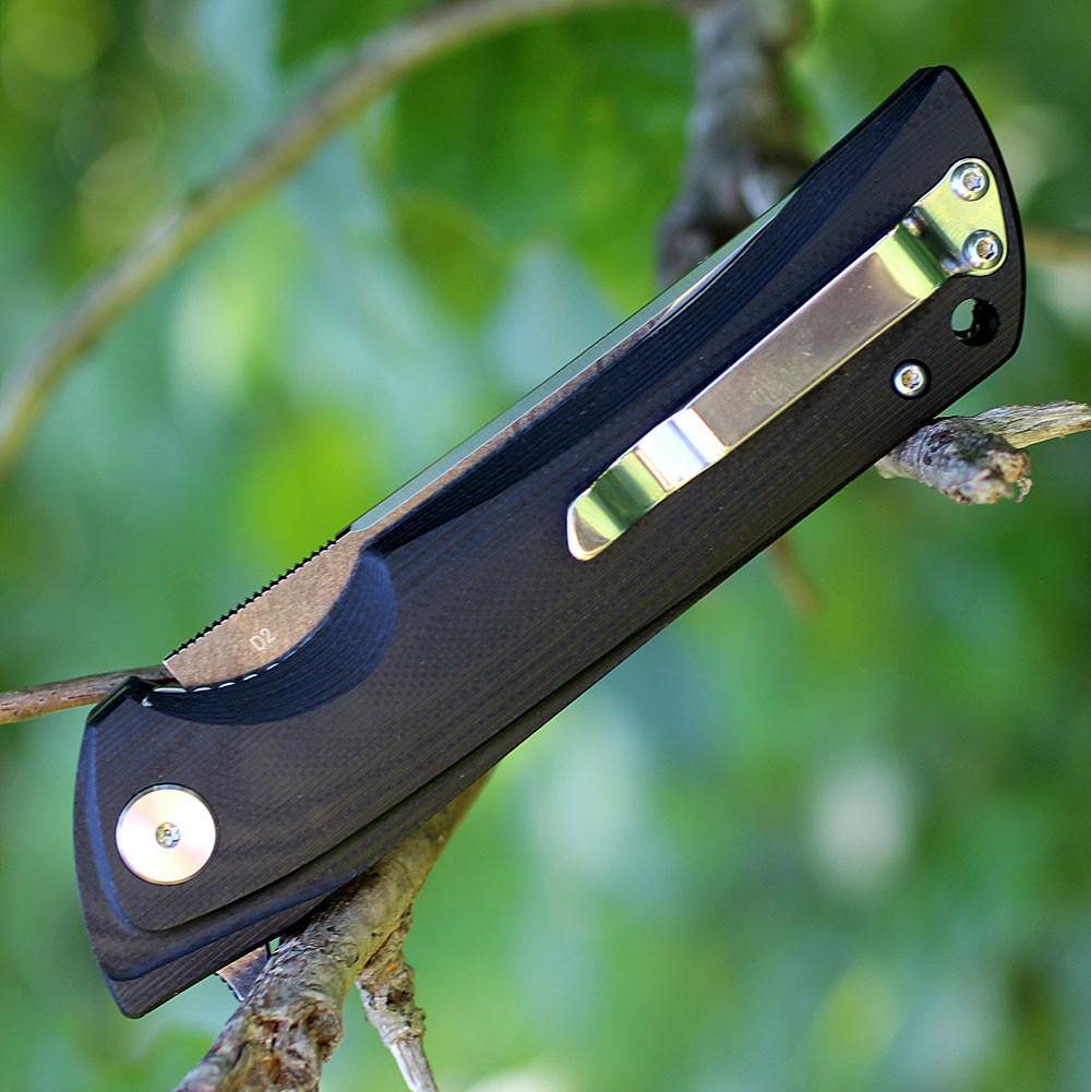 Bestech Paladin BG13A-2, 3.54" D2 Steel Black/Satin Plain Blade, Black ...