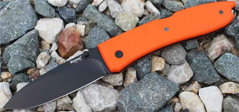 Lion Steel Opera Lockback, D2 Steel, Orange G10 Handle