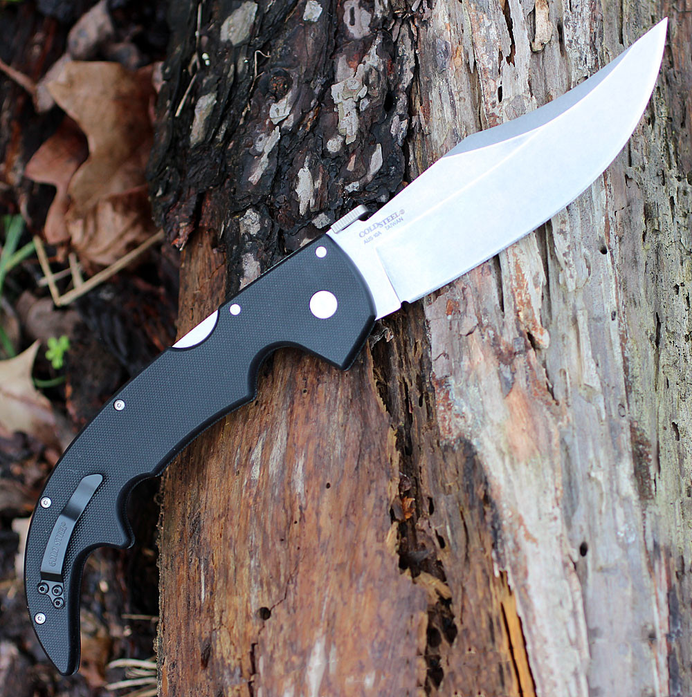 COLD STEEL LARGE ESPADA 62MGD, 5 1/2" AUS10A BLADE, BLACK G-10 HANDLE
