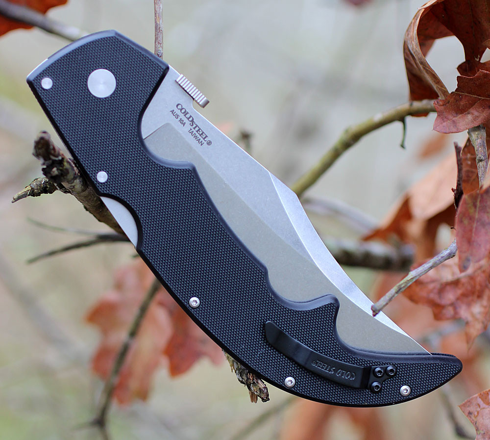 COLD STEEL LARGE ESPADA 62MGD, 5 1/2" AUS10A BLADE, BLACK G-10 HANDLE
