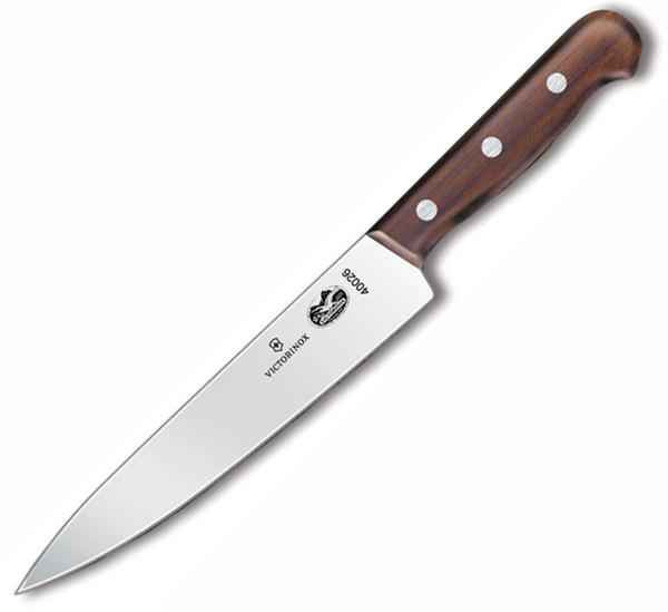 Forschner Chefs, 7 1/2" Narrow, Stiff, 1 1/2" at Rosewood Handle