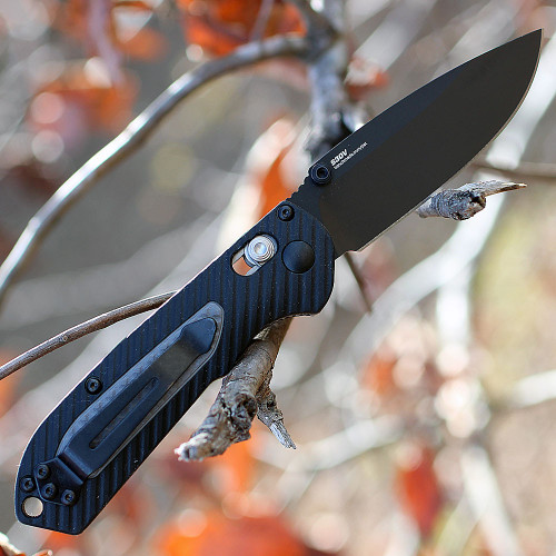 Benchmade 560BK-1 Freek, 3.6" CPM-M4 Black Blade, Gray and black ...