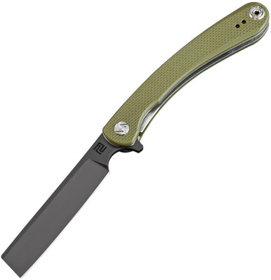 Artisan Small Orthodox ATZ1817PSBGNF, 2.75" Black D2 Steel Blade, Green ...