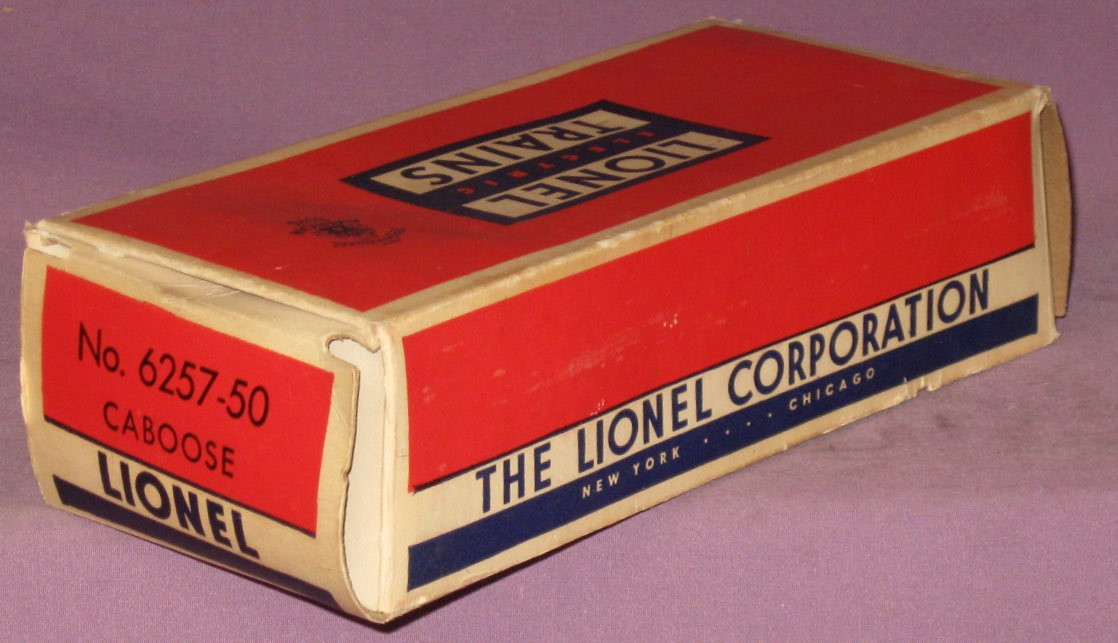 6257-50 Lionel Caboose: Box Only (9) - All Aboard Train Shoppe