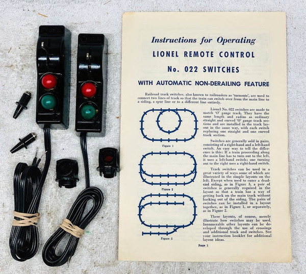 022 Remote Control Switches: O Gauge ( 7++/OB ) - All Aboard Train Shoppe