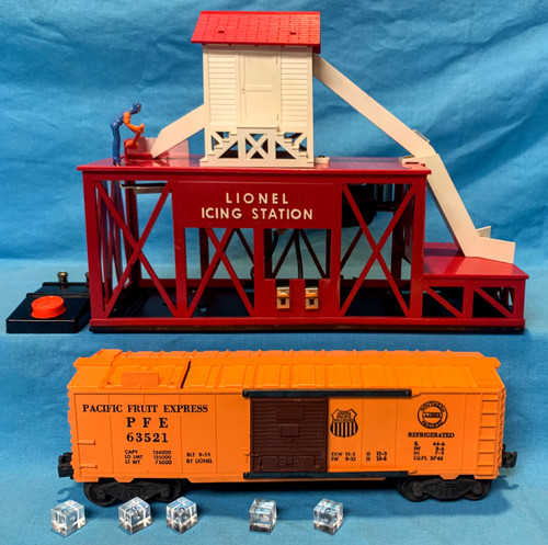 352 Icing Station w/ 6352 Ice Box Car ( 7 ) - All Aboard Train Shoppe