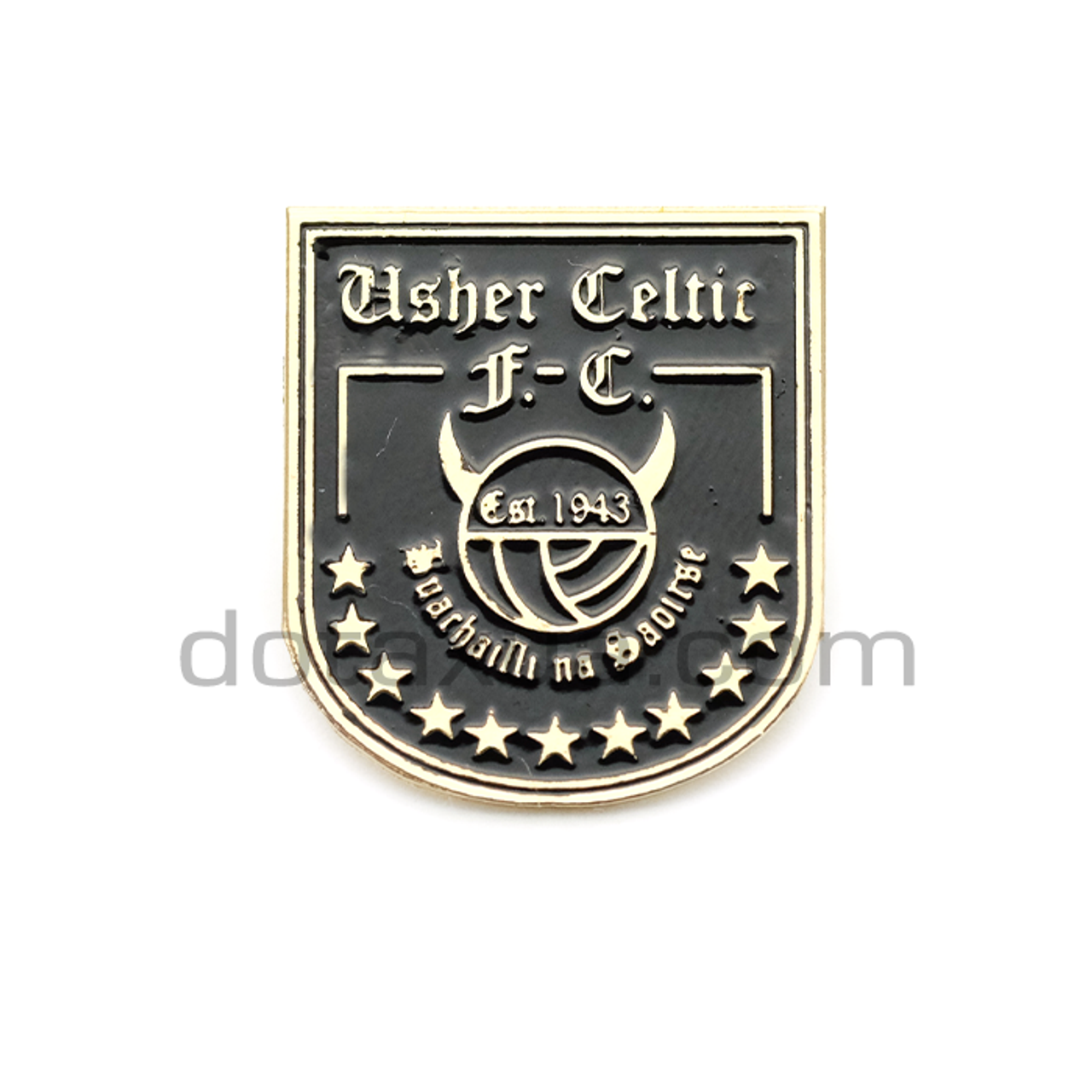 Usher Celtic FC Ireland football enamel pin