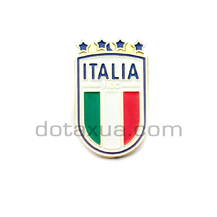 Italy Football Federation football enamel pin