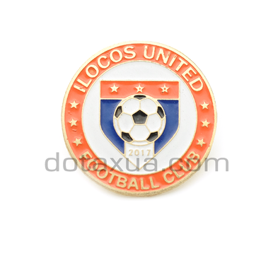 Ilocos United FC Philippines football enamel pin