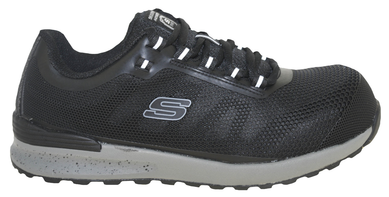 Skechers Men's Bulkin Composite Toe Work Shoe Style 77180 BLK - Right ...