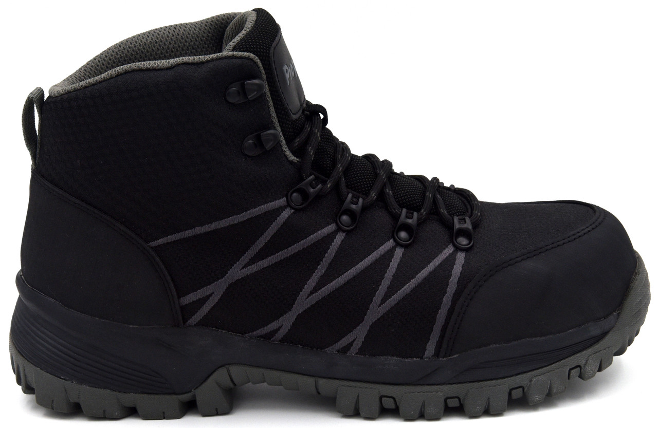 Propet Men's Traverse Composite Toe Waterproof Work Boot MBU042BK Black ...
