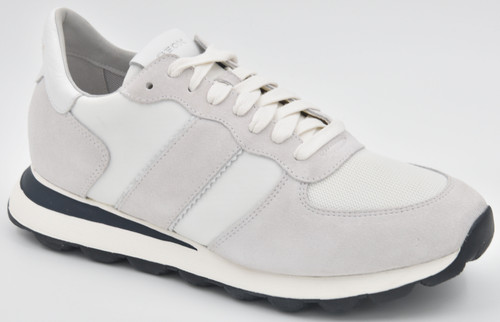 Geox Men's Spherica V Series Sneaker Suede Off White - Right Foot Shoes