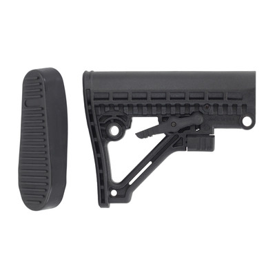 Adaptive Skeletonized AR-15 Buttstock with Recoil Butt Pad Set