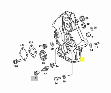 Mercedes Timing Case Cover M116 C107 R107 W126