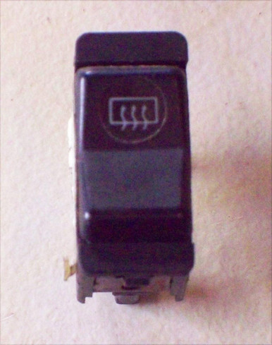 Mercedes Rear Windshield Defrost Switch Vertical Orientation W123, W126