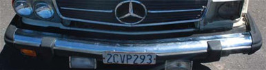 Mercedes R107 SL C107 SLC American Style Front Bumper Complete Assembly