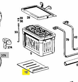 Mercedes Battery Tray Plate New OEM W108 W111 W110