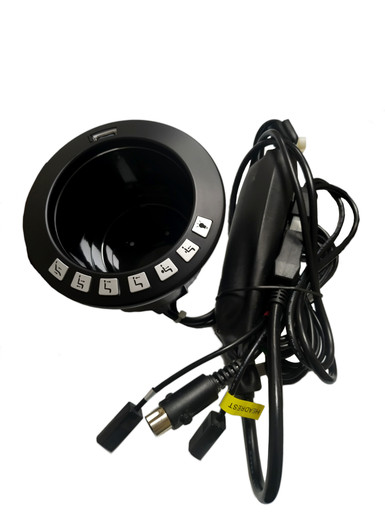 LED 7 Button Cup Holder with Lumbar and Headrest Controls With USB ...