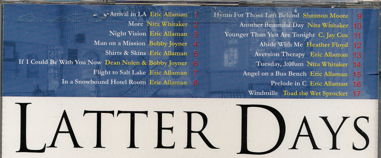 Latter Days Movie Soundtrack - DVDs 'nSuch