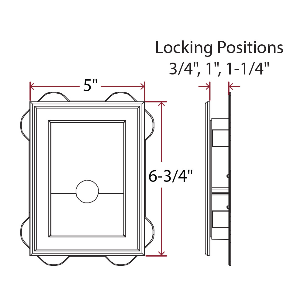 Split Block Mount for Vinyl Siding by Mid America Products