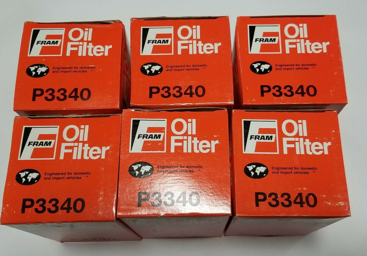 6 Pack Fram P3340 Engine Oil Filter For THERMO KING