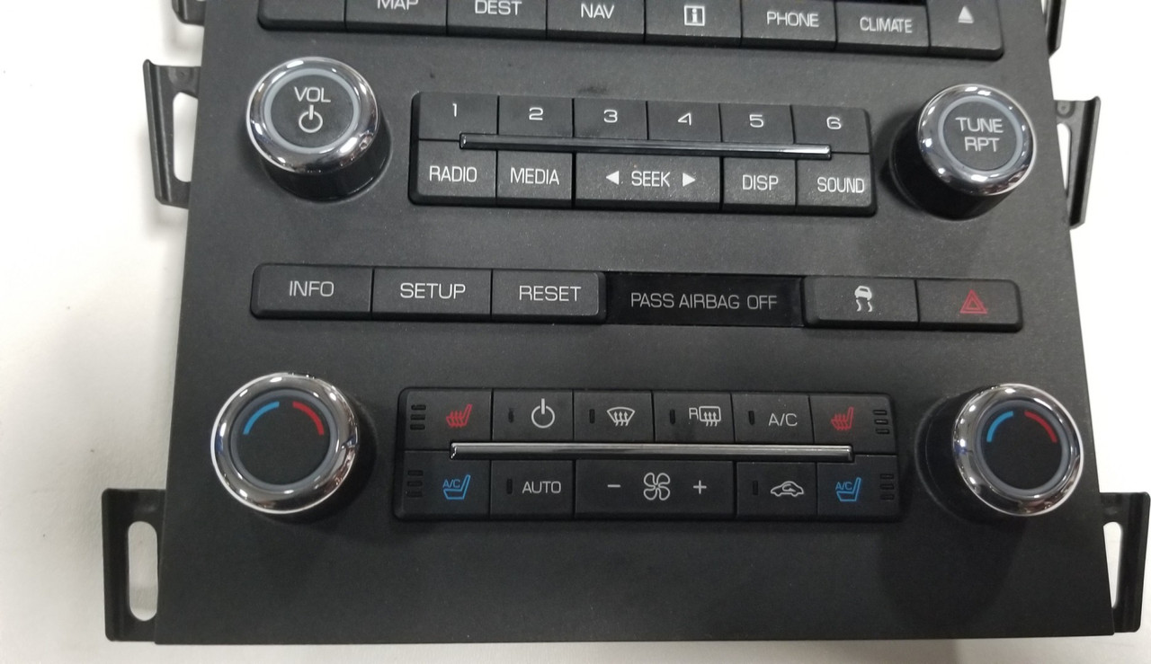 2010 Lincoln MKZ Radio Climate Control Panel Assembly 9H6T-18A802-FB