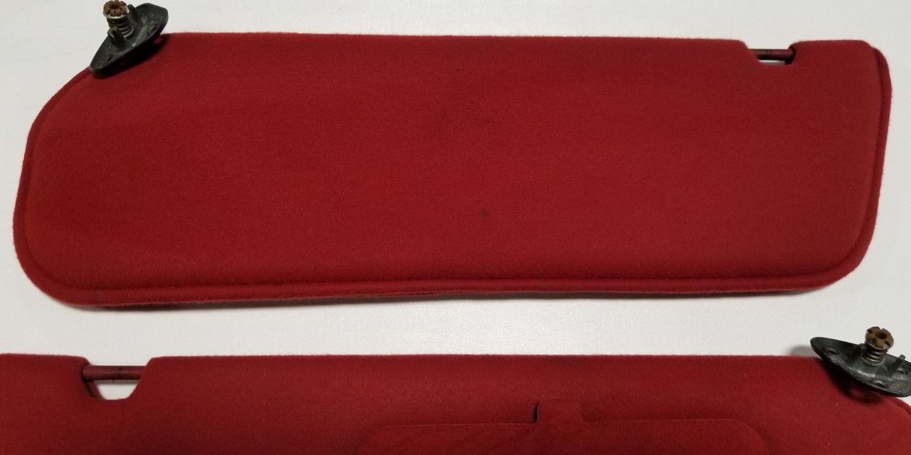 1989 to 2006 FORD RANGER Sun Visor Set Red Ford OEM