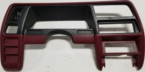 1989 to 1994 Ford Bronco II Ranger Dash Instrument Cluster Bezel Trim Red