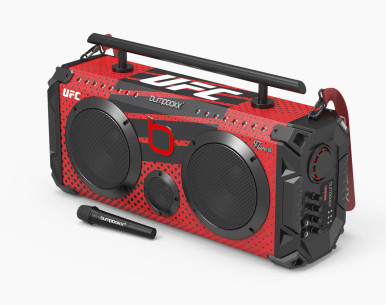 Bumpboxx Flare8 Bluetooth Boombox UFC w/Mic - Hobbies Galore