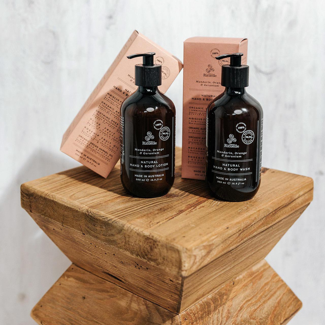 Natural Hand & Body Wash - Mandarin, Orange & Geranium
