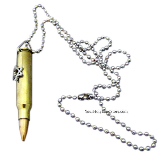 Star of Magen David Bullet Pendant