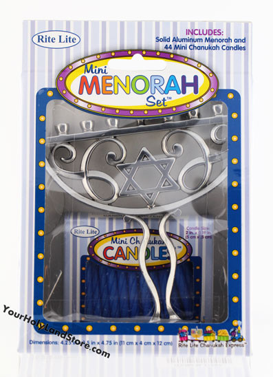 Chanukah Menorah with Candles