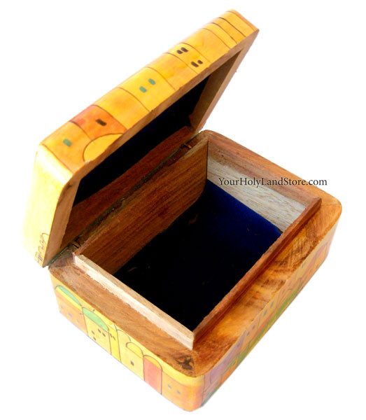 Hand Painted Jerusalem Jewelry Box - YourHolyLandStore