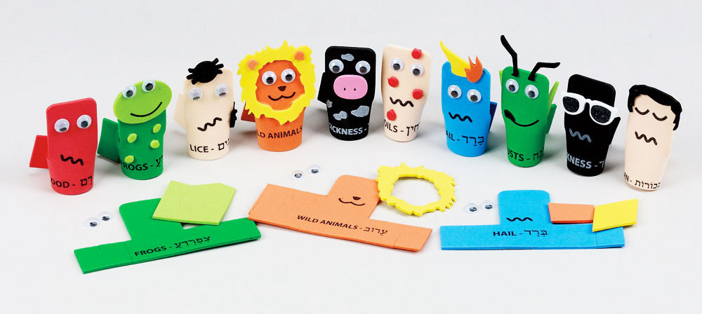 Pesach Ten Plagues Finger Puppet Kit - YourHolyLandStore