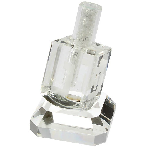 Crystal Hanukkah Dreidel with Stand - YourHolyLandStore