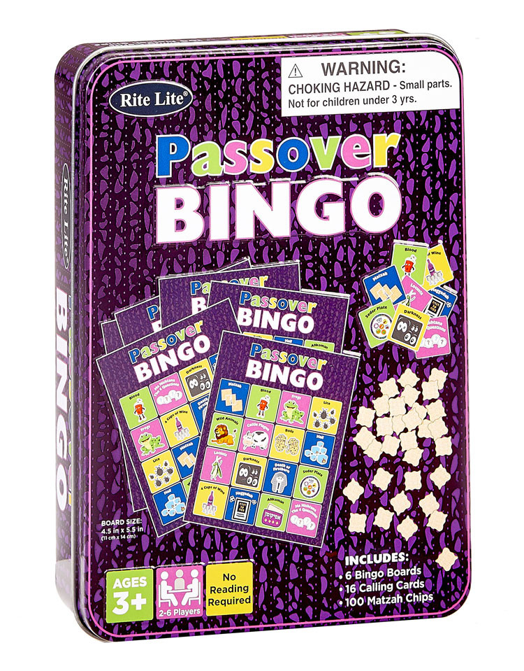 Passover Seder Bingo Game in Collectible Tin Box - YourHolyLandStore