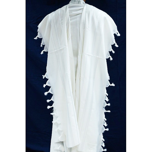 Traditional Pure Wool Tallit - YourHolyLandStore
