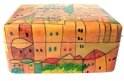Hand Painted Jerusalem Jewelry Box - YourHolyLandStore